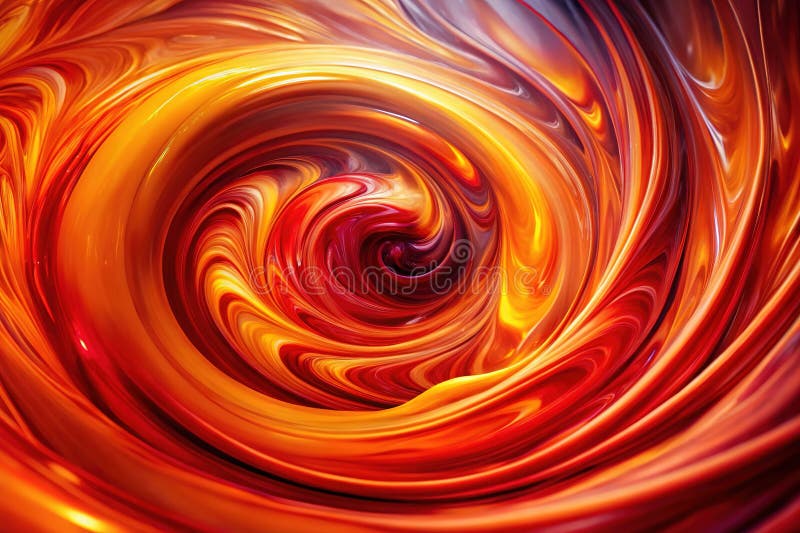 Dynamic Abstract RedOrange Liquid Swirl Animation a 4K Video Background ...