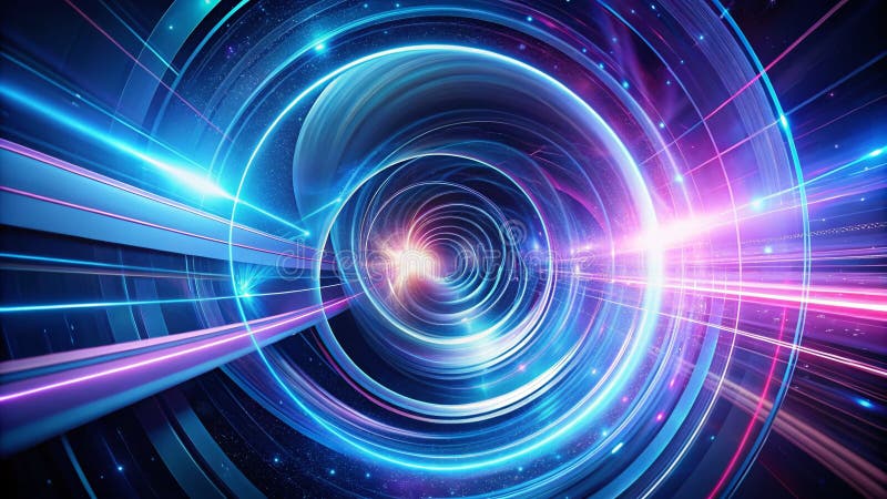 Dynamic Abstract Representation of Energy Flow a Futuristic Tech Vortex Design Stock ...