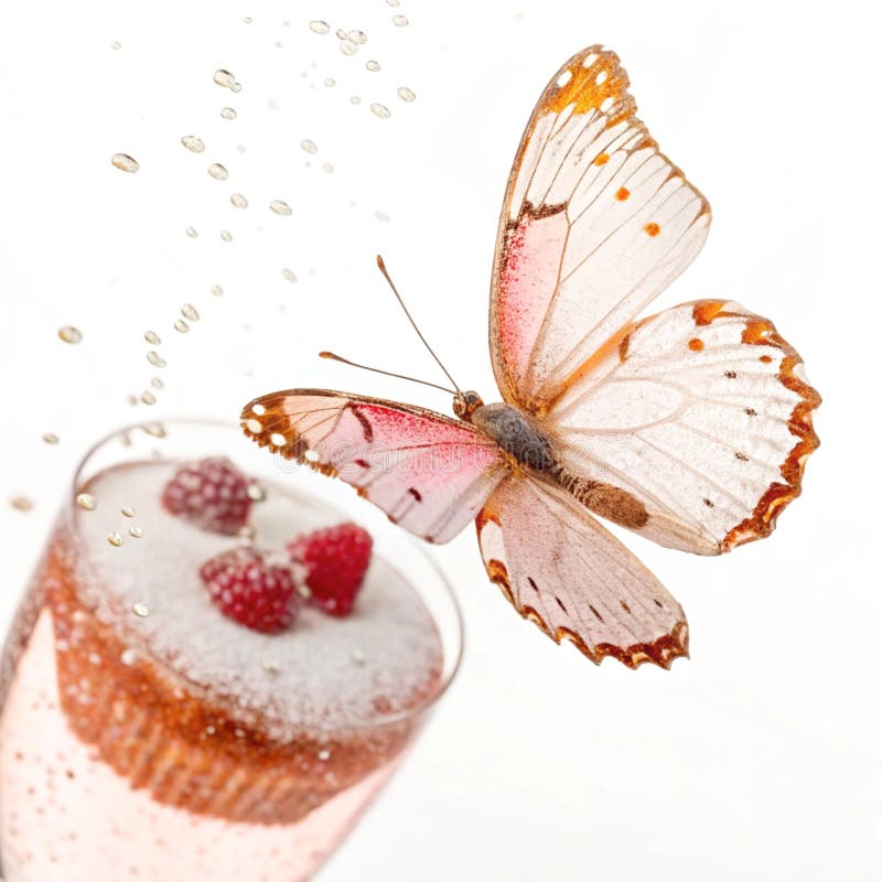 Fizzy Flutter Isolated on White Background Stock Illustration ...