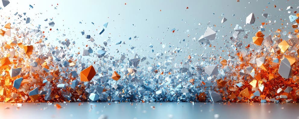 Dynamic Abstract Representation with Geometric Shapes in Motion Stock ...