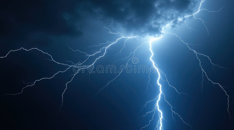 Dynamic Abstract Representation of Lightning Storm with Sharp Streaks ...