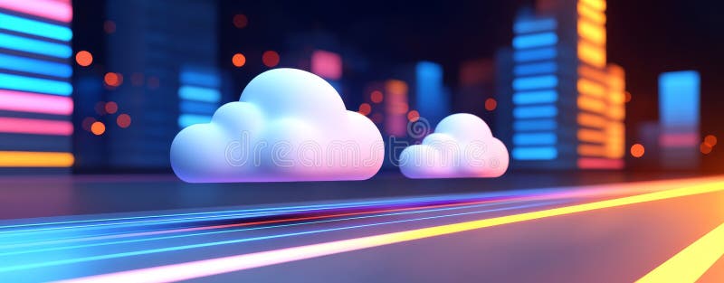 A Dynamic Abstract Scene with Colorful Clouds and Light Effects ...