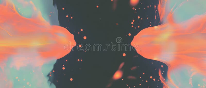 Dynamic Abstract Shapes and Fire Sparks Create Captivating Artistic ...