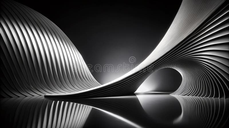 Dynamic Abstract Silhouette Design a Modern Art Exploration of Form and ...