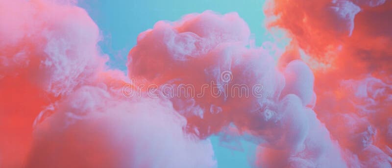 Dynamic Abstract Smoke Patterns Flowing through Vibrant Colors and ...