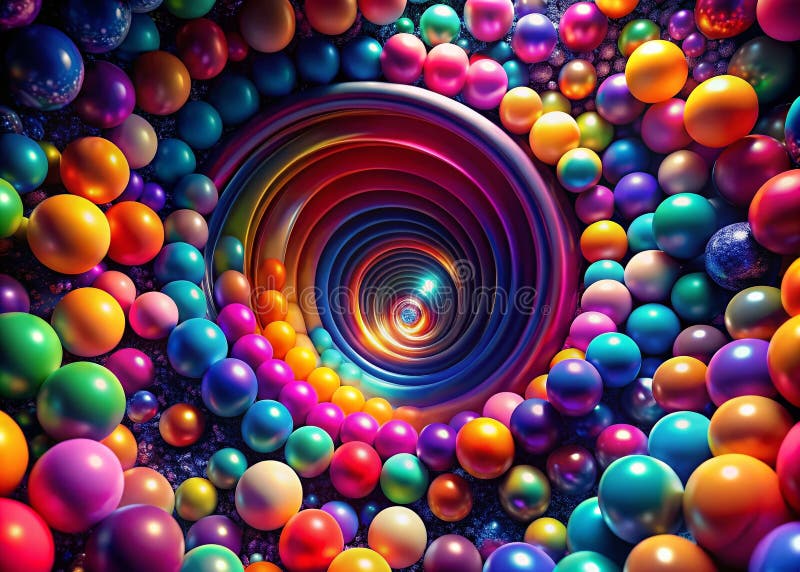 Dynamic Abstract Sphere Spiral Animation a Looping Aerial View Ideal ...