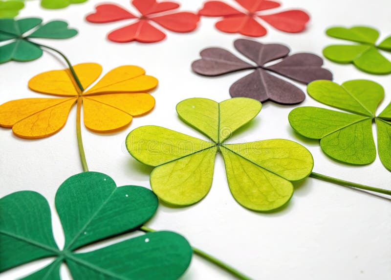 Vibrant Abstract St Patricks Day Shamrock Design a Modern Dynamic ...