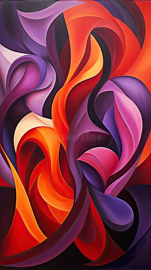 Dynamic Abstract Swirl Art Background Stock Illustration - Illustration ...