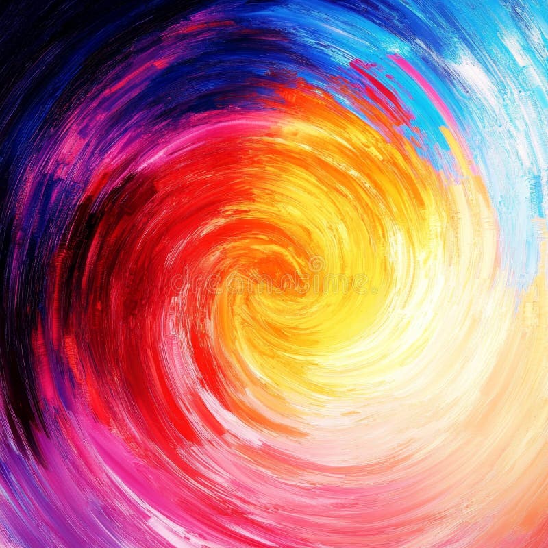 Dynamic Abstract Swirl of Colors Evoking Emotion and Energy in a Vivid ...