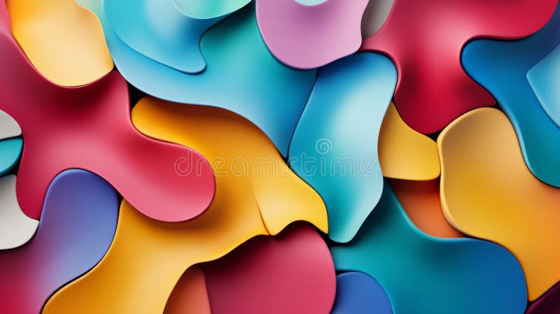 Dynamic Abstract a Symphony of Color and Form Expressing Drive Stock ...