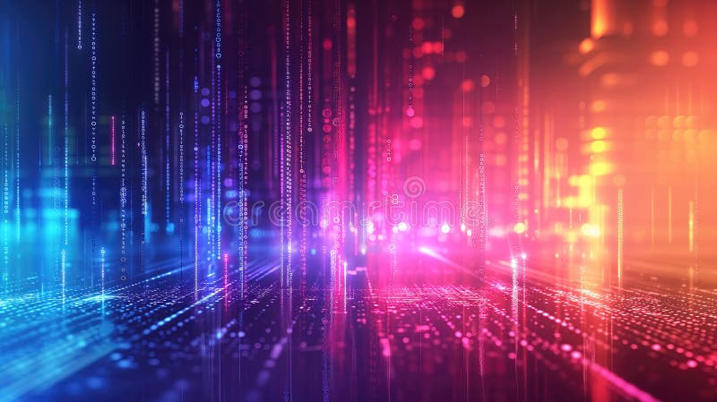 Dynamic Abstract Technology Background Illustration Stock Illustration ...