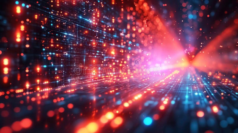 Dynamic Abstract Technology Background Illustration Stock Illustration ...