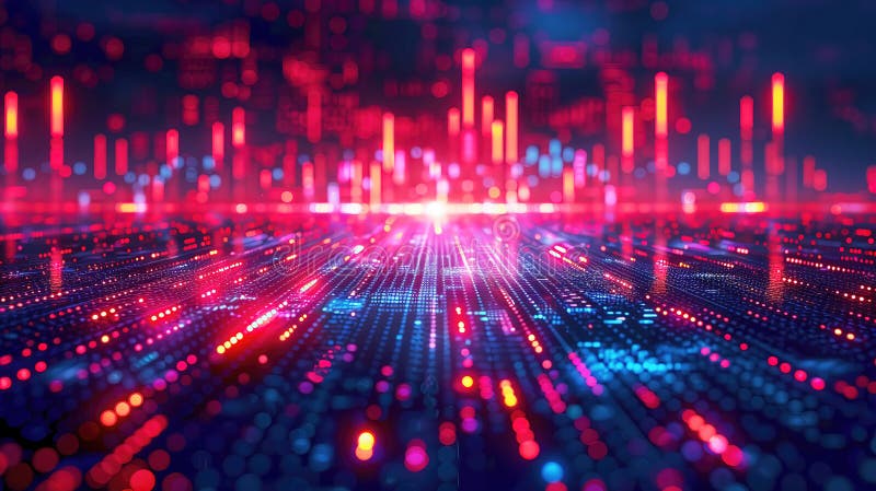 Dynamic Abstract Technology Background Illustration Stock Illustration ...