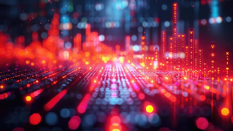 Dynamic Abstract Technology Background Illustration Stock Illustration ...