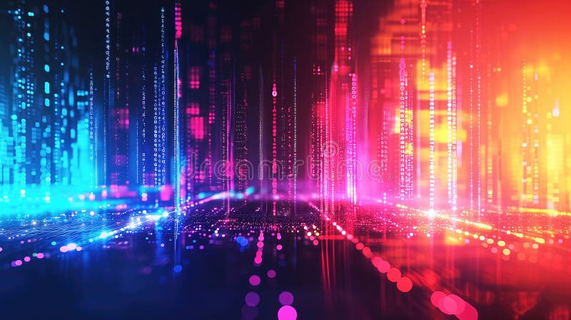 Dynamic Abstract Technology Background Illustration Stock Illustration ...