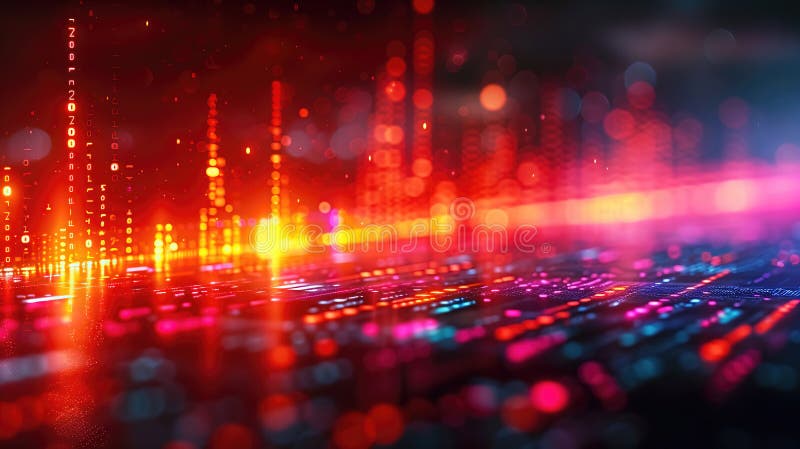 Dynamic Abstract Technology Background Illustration Stock Illustration ...