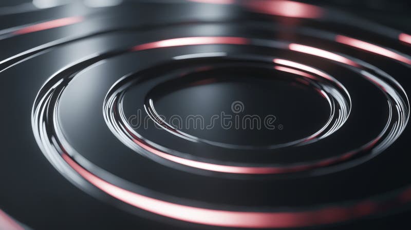 Dynamic Abstract Technology Design with Concentric Patterns in a ...