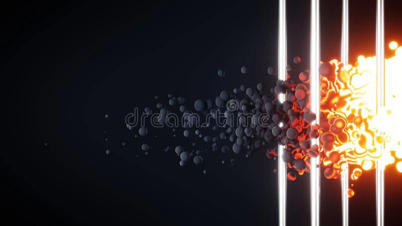 Visually Stunning Abstract Animation with Fire and Particles, Perfect ...