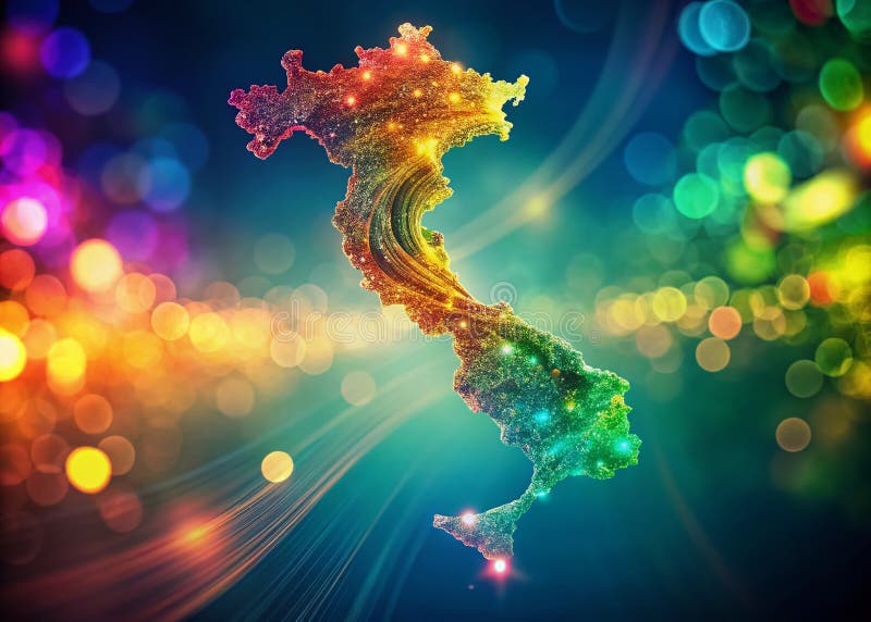 Dynamic Abstract Vietnam Map Art a Vibrant Visual Exploration of ...