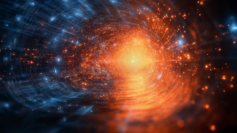 Dynamic Abstract Vortex of Colorful Light and Energy Flow Stock Video ...