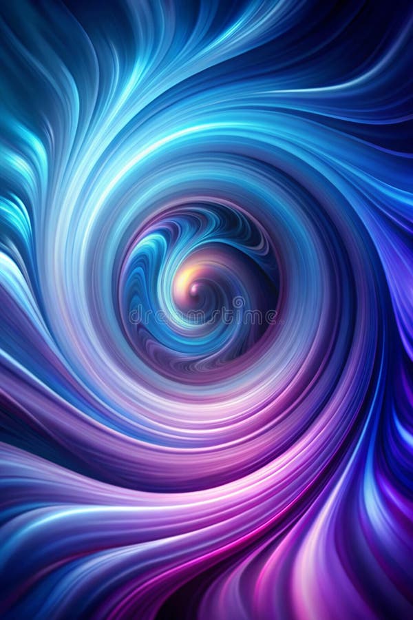 Dynamic Abstract Vortex Design with Flowing Blue and Purple Tones ...