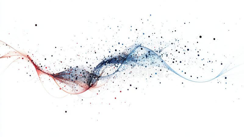 Dynamic Abstract Wave Design with Colorful Particles and Fluid Movement ...