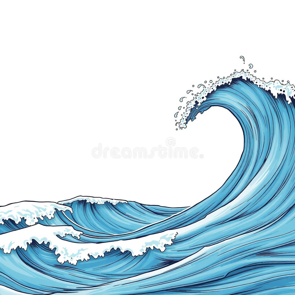 Wave Drawing Stock Illustrations – 311,173 Wave Drawing Stock ...