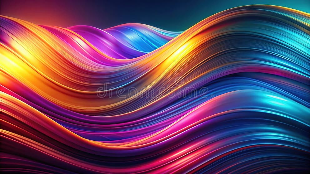Dynamic Abstract Wave Transition a Seamless Loop of Fluid Energy Motion ...