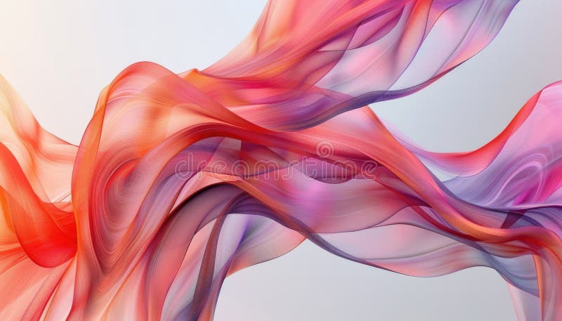 Dynamic Abstract Waves of Light and Color in Motion, Creating a ...