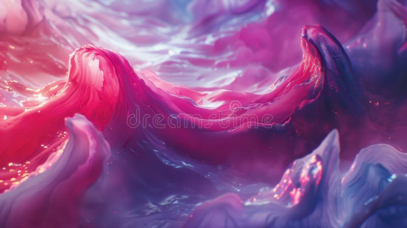 Dynamic Abstract Waves in Vibrant Colors Create a Flowing Visual ...