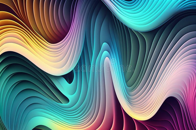 Dynamic Abstract Wavy Wallpaper Colorful Background, Organic Beautiful ...