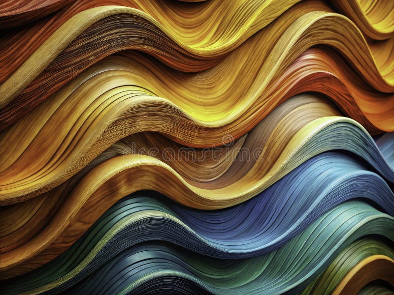 Dynamic Abstract Wood Wave Pattern a Vibrant Textured Background ...