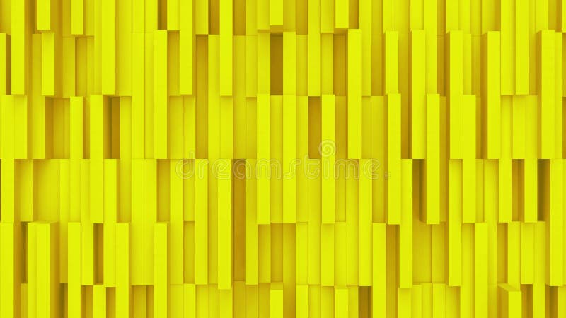 Dynamic Yellow 3D Geometric Wall Animation with Moving Tiles, 4K Loop ...