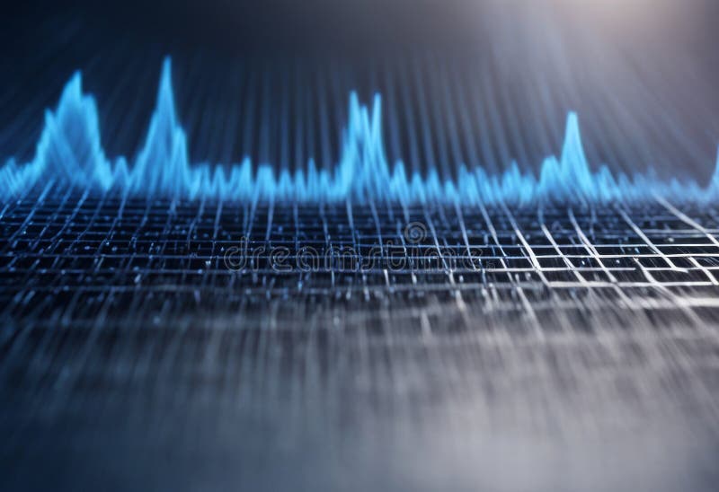 Dynamic Acoustic Digital Waveform Background Blue Sound the Music Audio ...