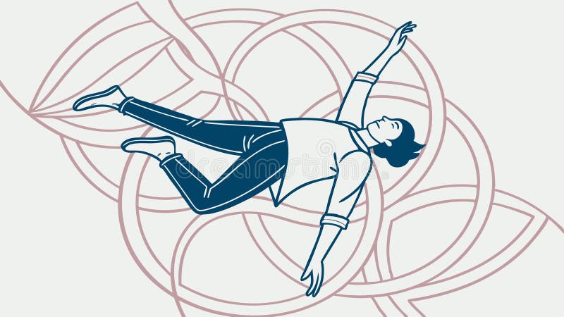 Dynamic Acrobatics Movement Agility Abstract, Vector Design Generative ...