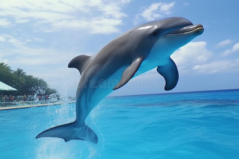 Dynamic Acrobatics Unfold As a Dolphin Leaps and Twirls in Mid-air ...