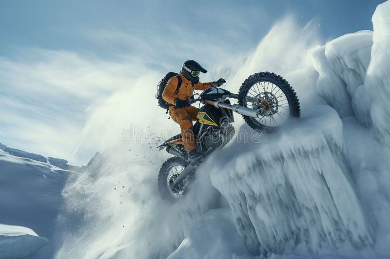 Dynamic Action Shots of Winter Extreme Sports Stock Illustration ...