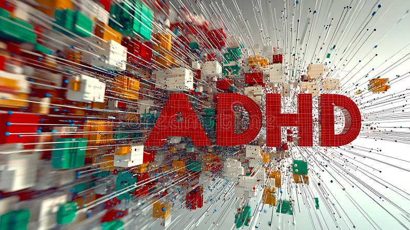 Dynamic ADHD Visualization Children S Minds Digital Art Abstract Space ...