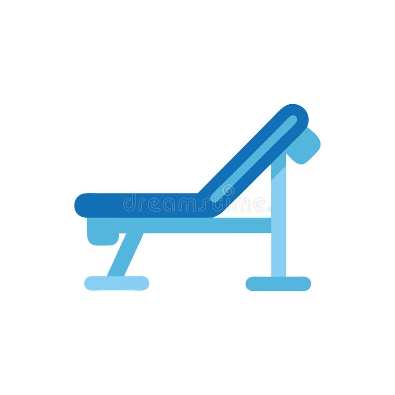 Dynamic Adjustable Bench Icon for Workouts Stock Illustration ...