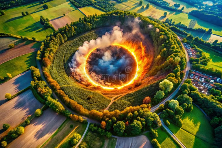 Dynamic Aerial Explosions Stunning Circle Overlays for Creative ...
