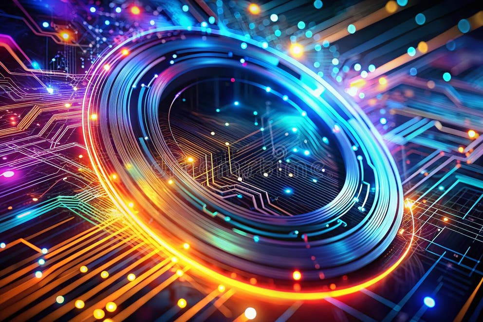 Dynamic AIGenerated Tech Background a Futuristic Exploration of Software Development and ...