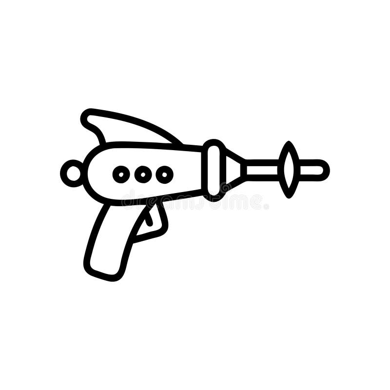 Dynamic Alien Blaster Icon for Action Stock Vector - Illustration of ...