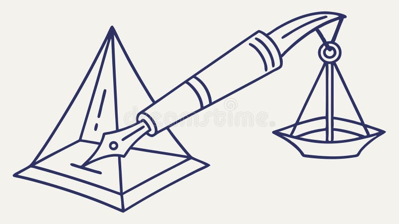 Dynamic Angled Scales of Justice, Vector Design Generative AI Stock ...