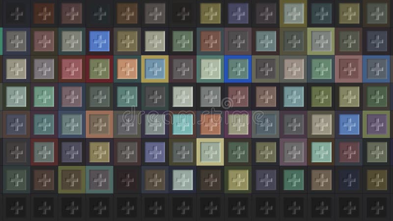 Dynamic Animated Background with Medical Multicolored Crosses Blinking ...