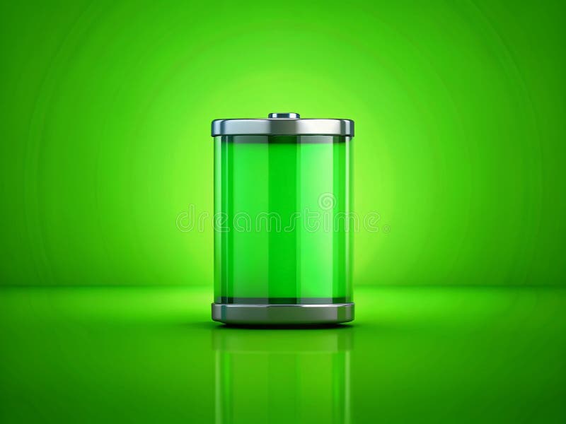 Dynamic Animated Battery Charging Visualization Green Screen Stock ...