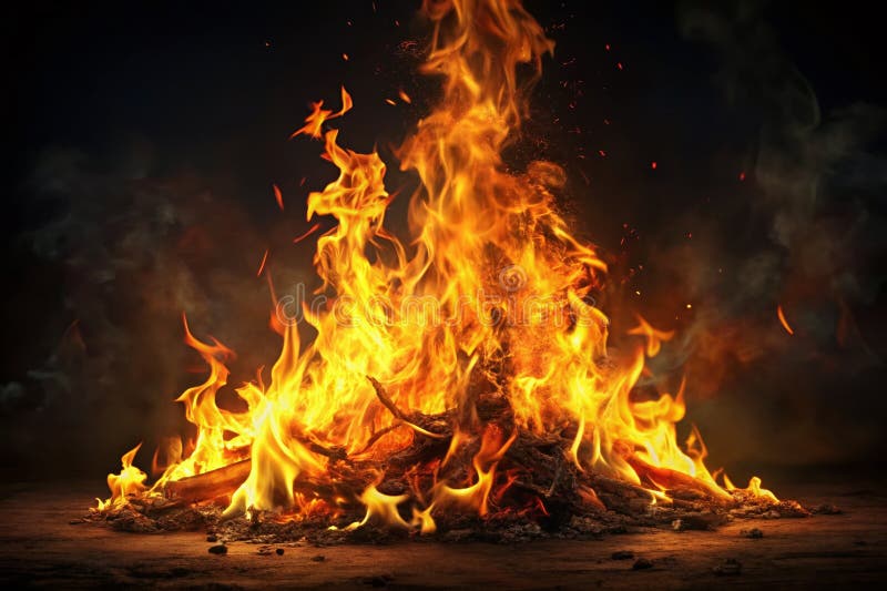 Dynamic Animated Flames Stock Footage of Burning Embers Intense Flames and Evolving Smoke for ...