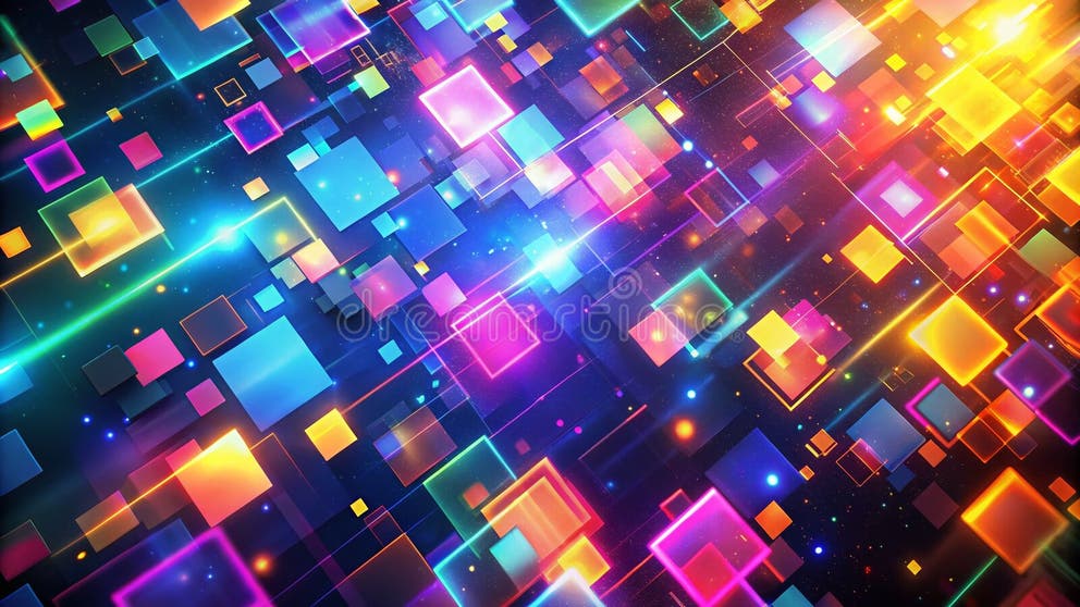 Dynamic Animated Squares a Vibrant Abstract Background for Modern ...