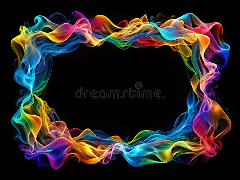 Dynamic Animated Wave Border Abstract Looping Frame for Motion Graphics ...