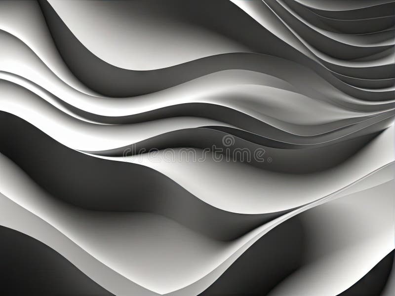 Dynamic Animated Waves of Light and Shadow Illustrating Movement and ...