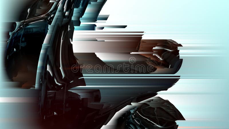 Dynamic Animation in Holographic Colour with Pixel Sorting Effect Stock ...